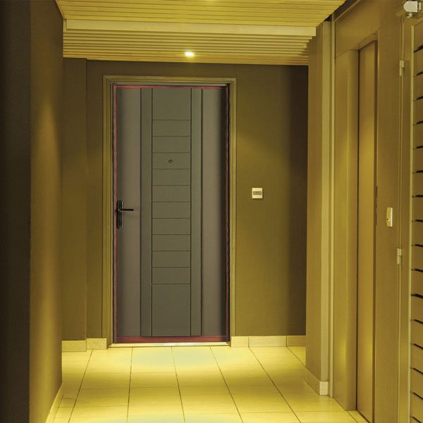 Porte palière bois et métal - mixte