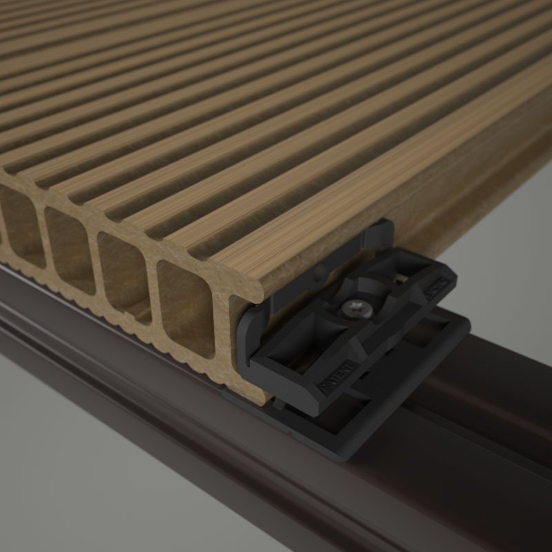 Terrasse composite assemblage par clips