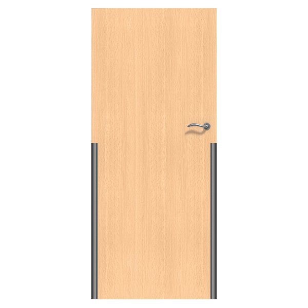 Porte acoustique ton bois